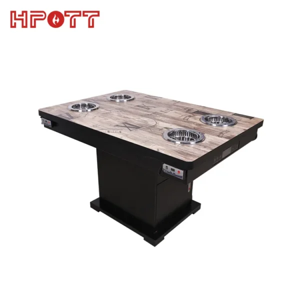 Hot Pot Dining Shabu Table Restaurant Electric Sunken Hot Pot Table – HPOTT